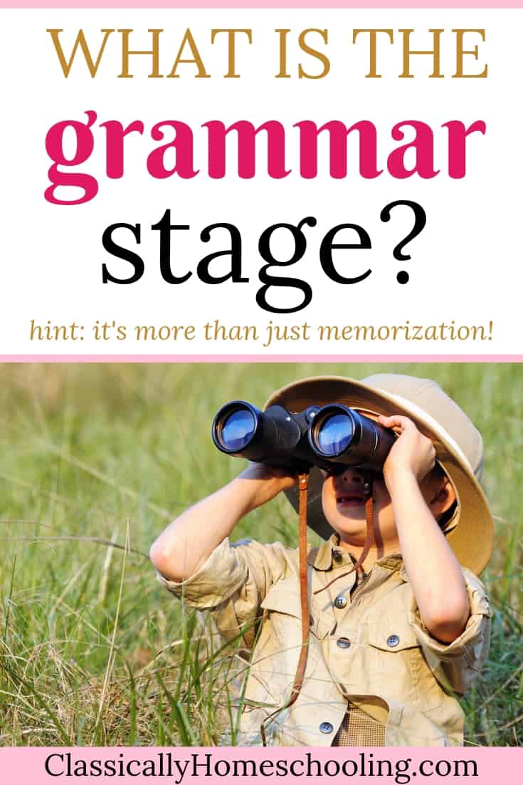 What Is the Grammar Stage? - Classically Homeschooling