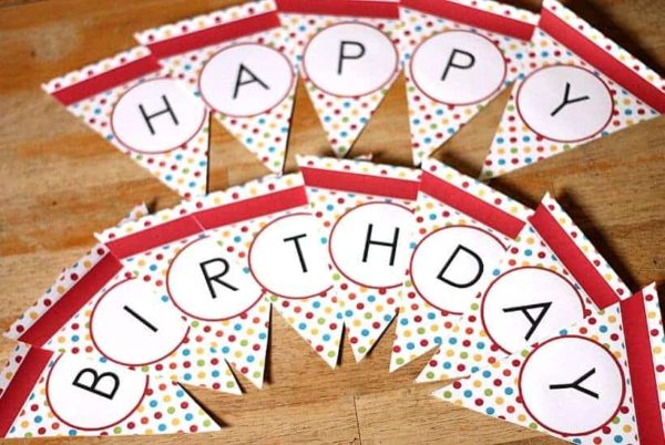 Happy Birthday Bunting Free Printable - Classically Homeschooling