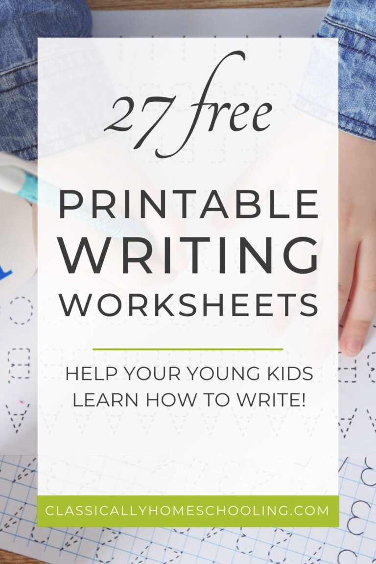 27 Free Printable Writing Worksheets for Kindergarten